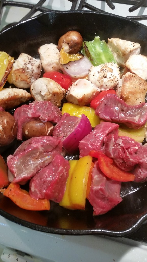 Deconstructed Chicken, Steak, and Veggie Kabobs with Couscous – Fun ...