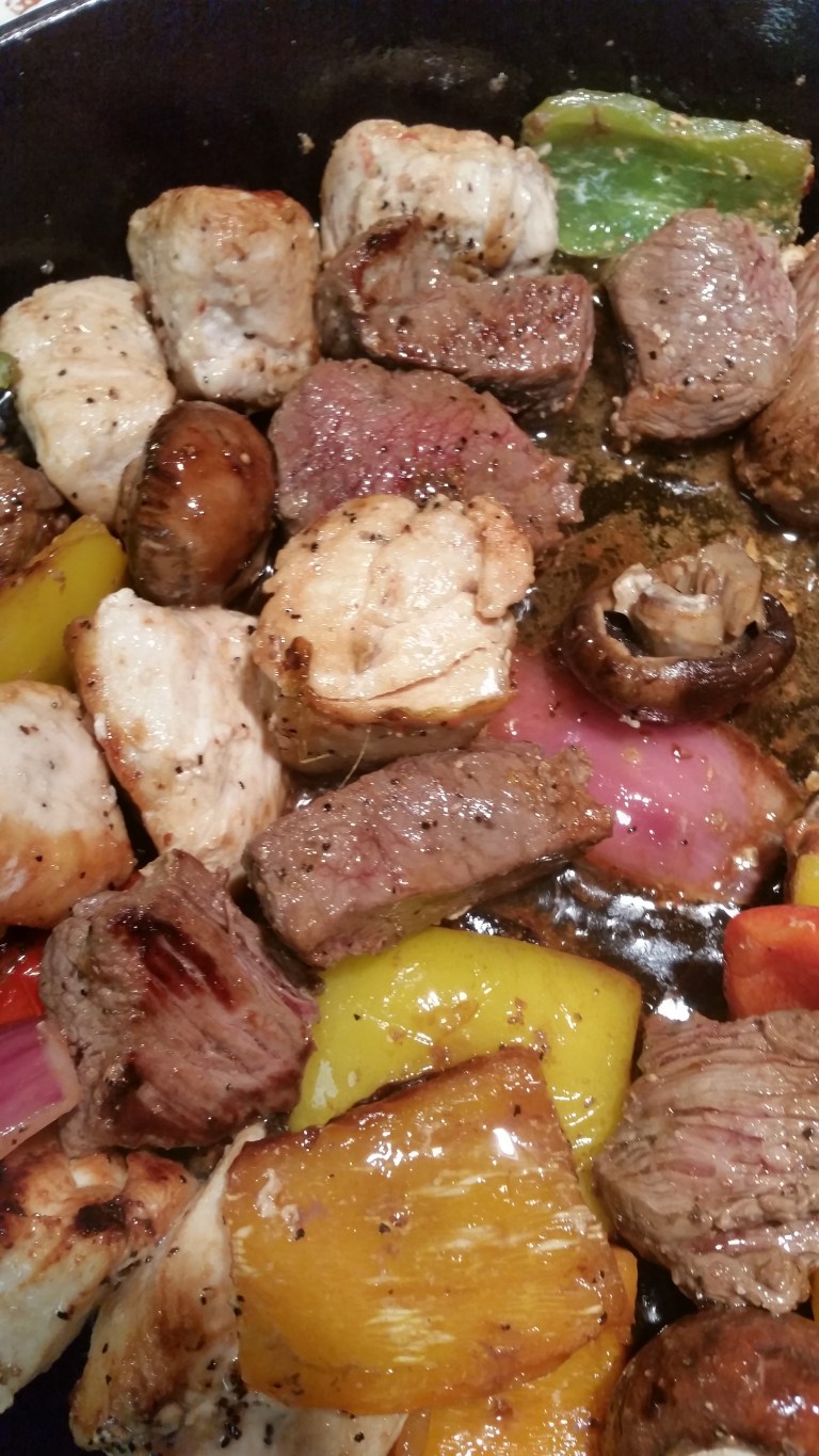 Deconstructed Chicken, Steak, and Veggie Kabobs with Couscous – Fun ...