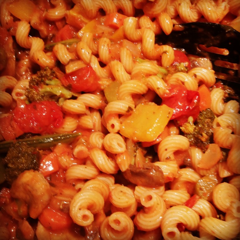 Corkscrew Pasta with Creamy Veggie Tomato Sauce – Fun Foodie Family